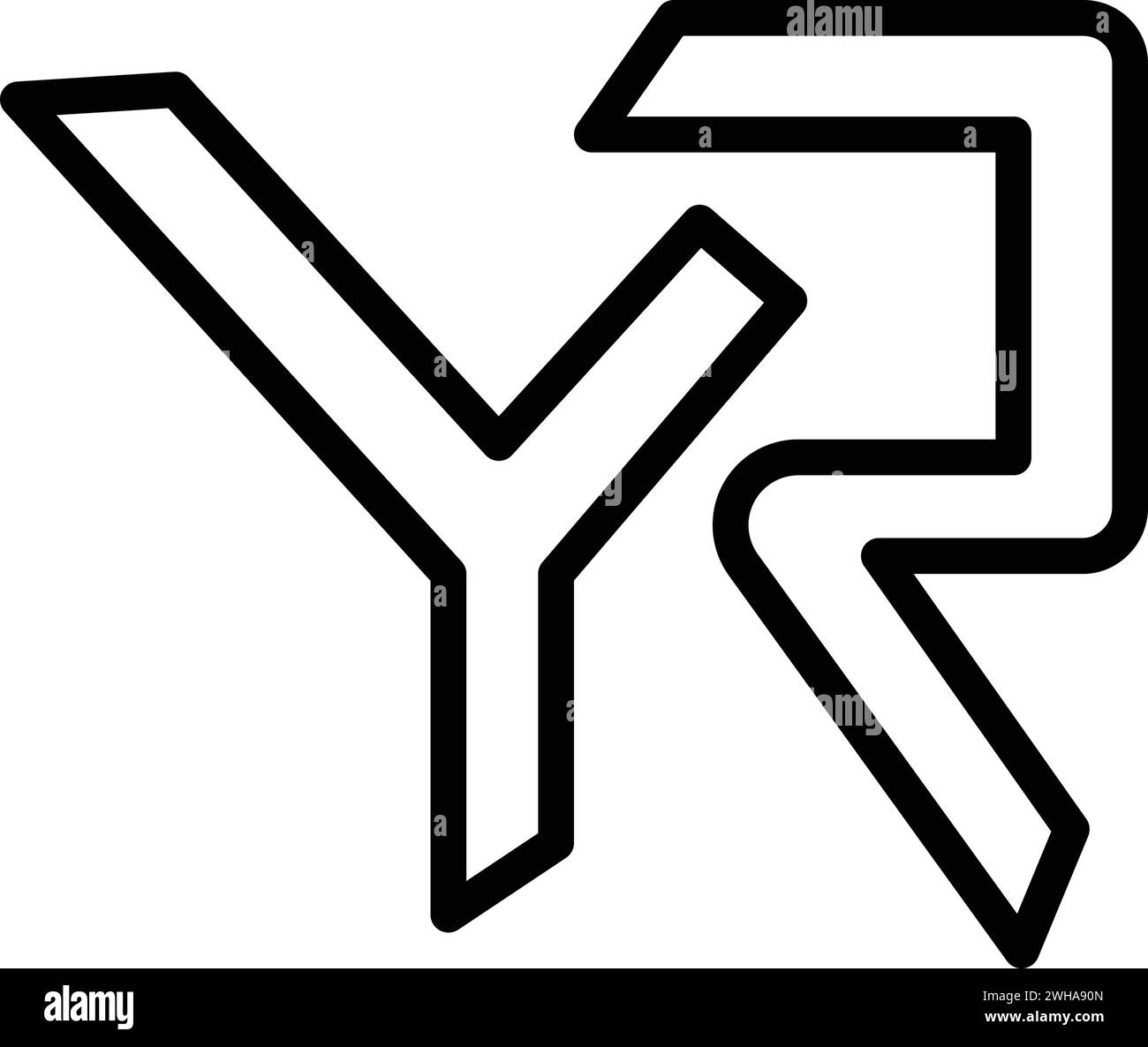 Alphabets vector Black and White Stock Photos & Images - Alamy