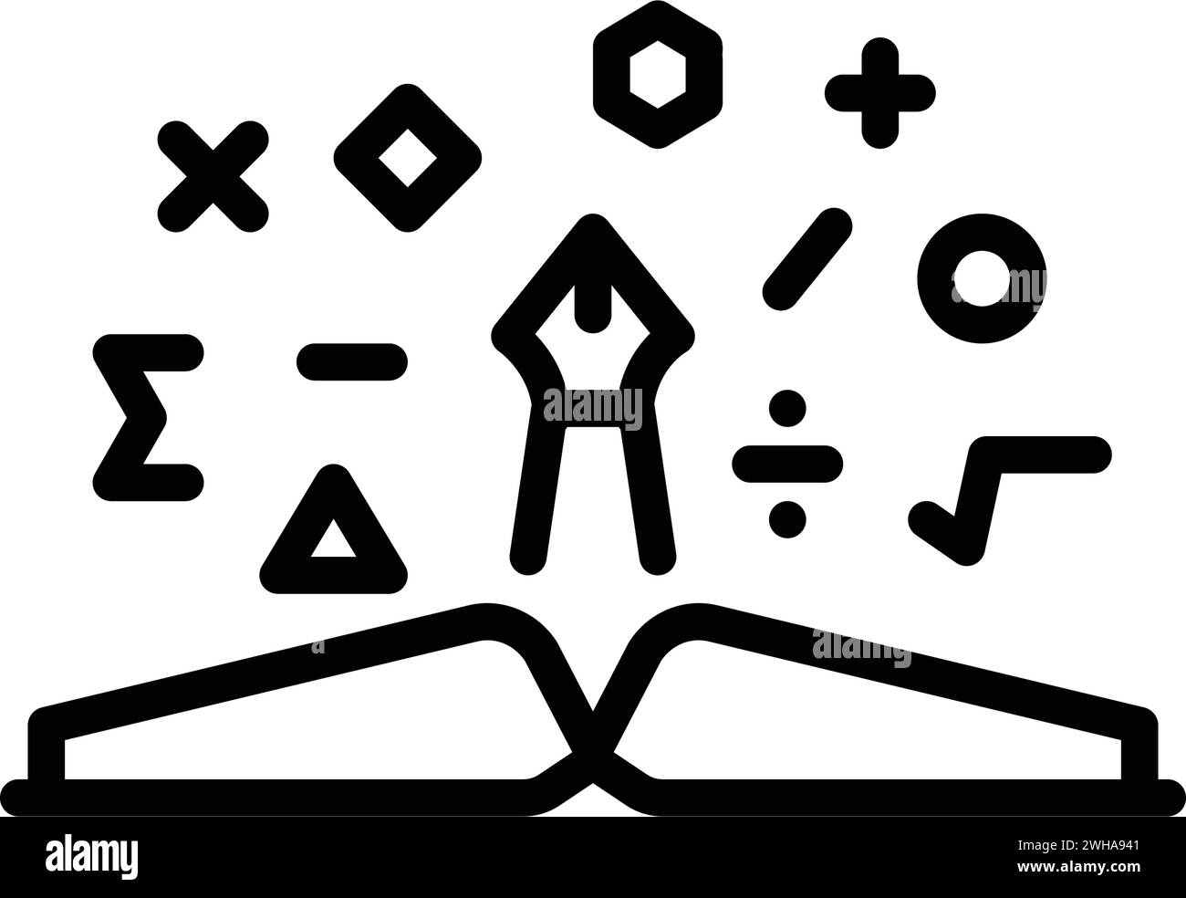 Mathematical equation icon Stock Vector Images - Alamy