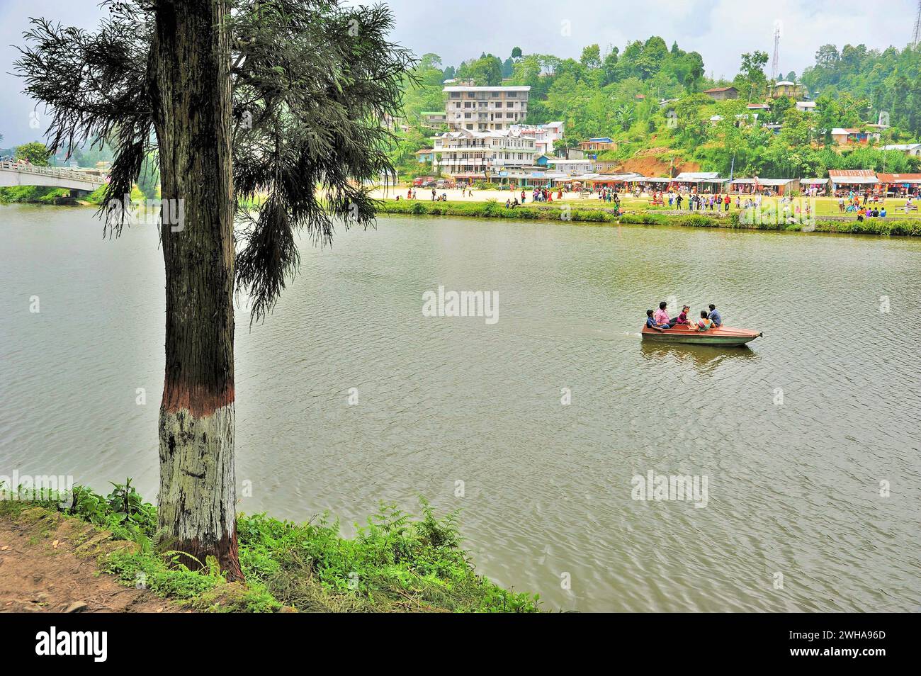 Boating, Sumendu Lake, Mirik, Darjeeling, West Bengal, India, Asia ...