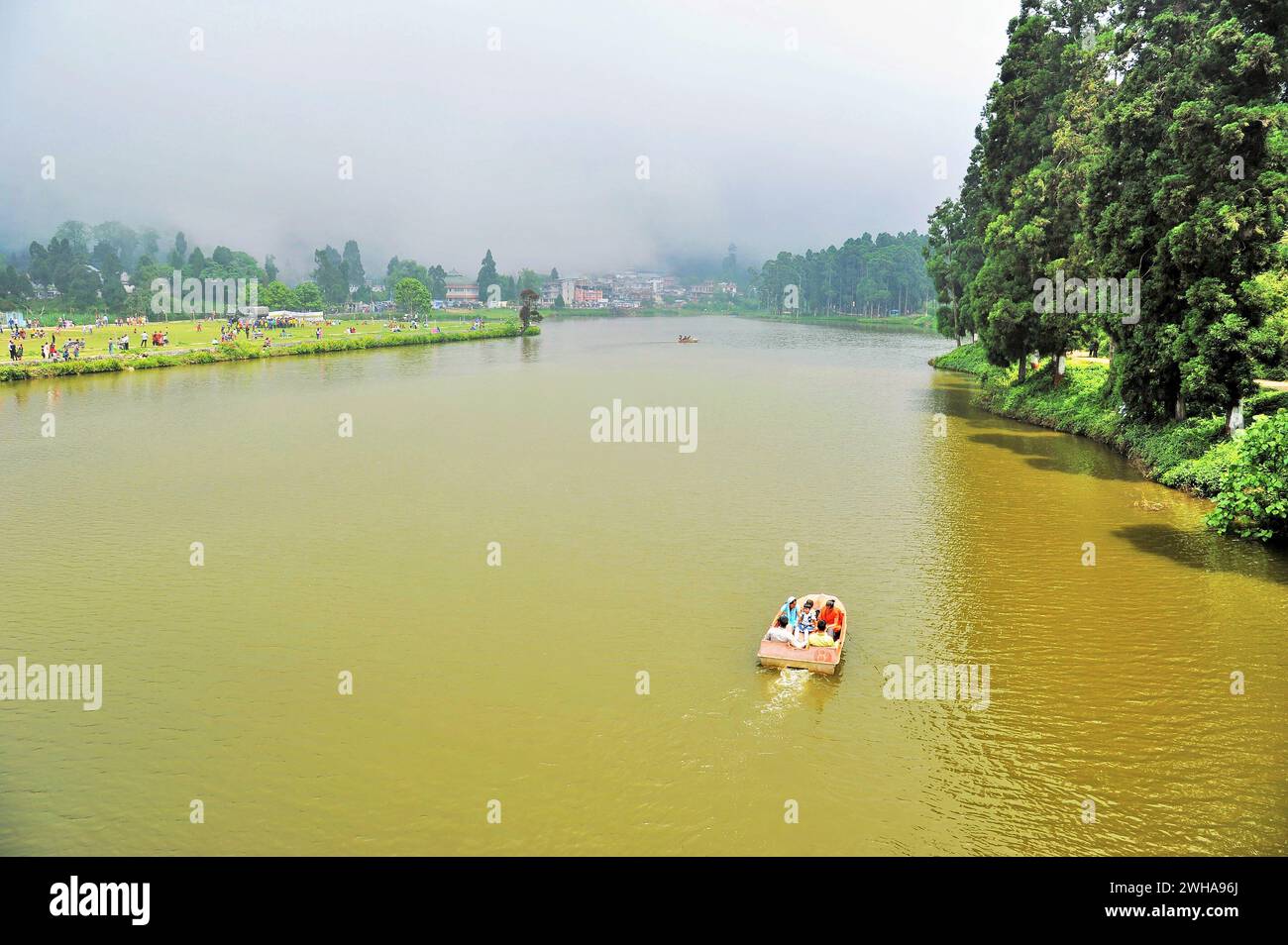 Boating, Sumendu Lake, Mirik, Darjeeling, West Bengal, India, Asia ...