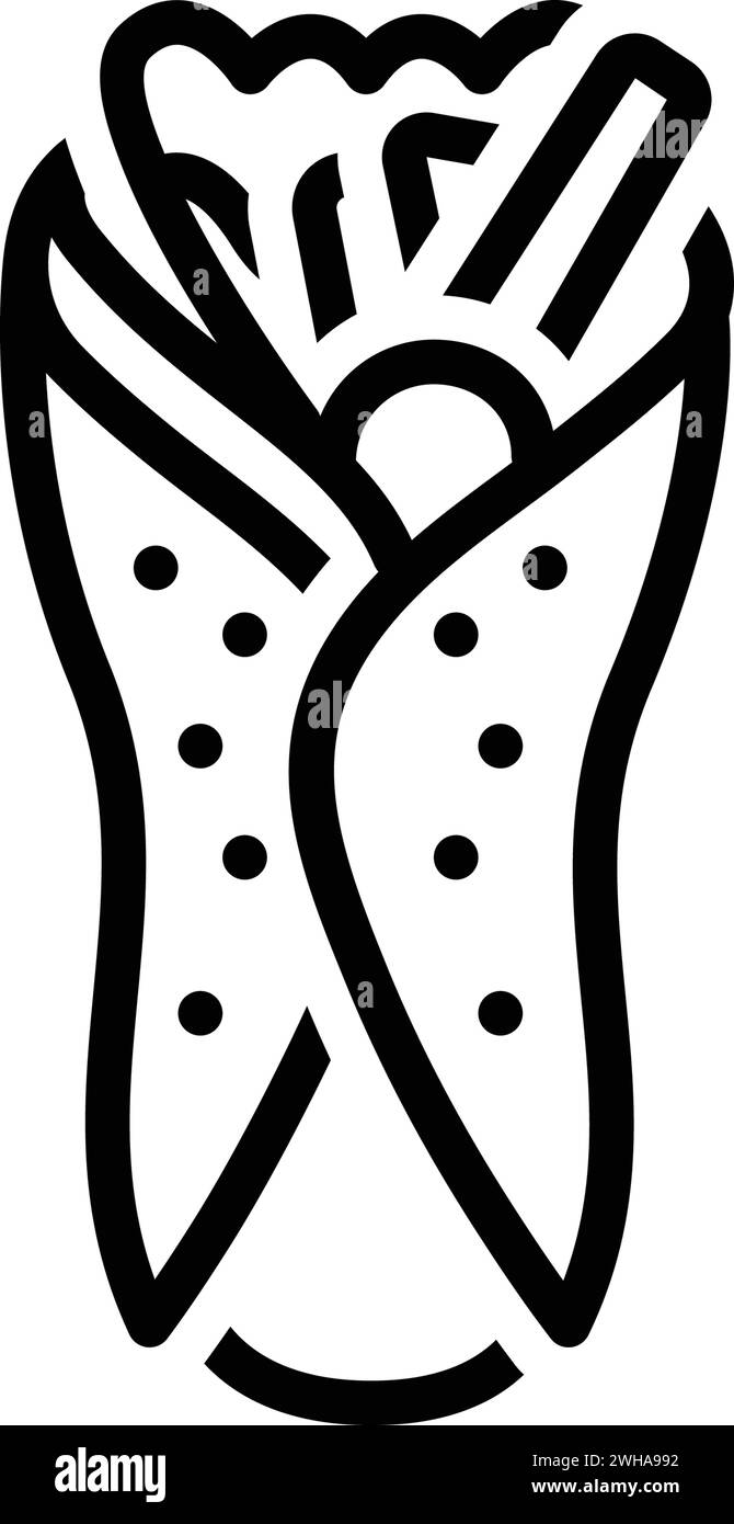 Icon for wrap Stock Vector Image & Art - Alamy