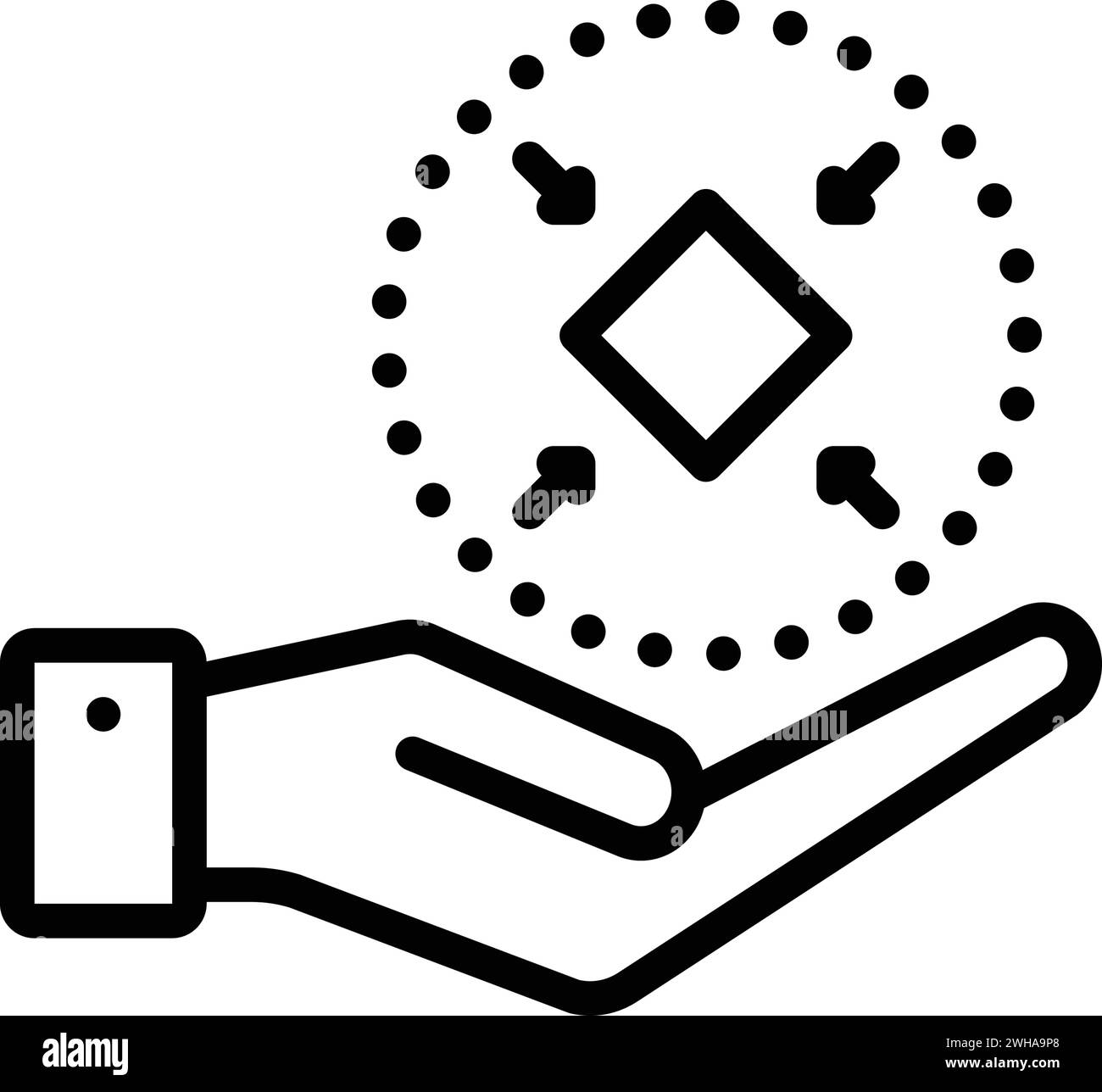 Miniature silhouette Stock Vector Images - Alamy