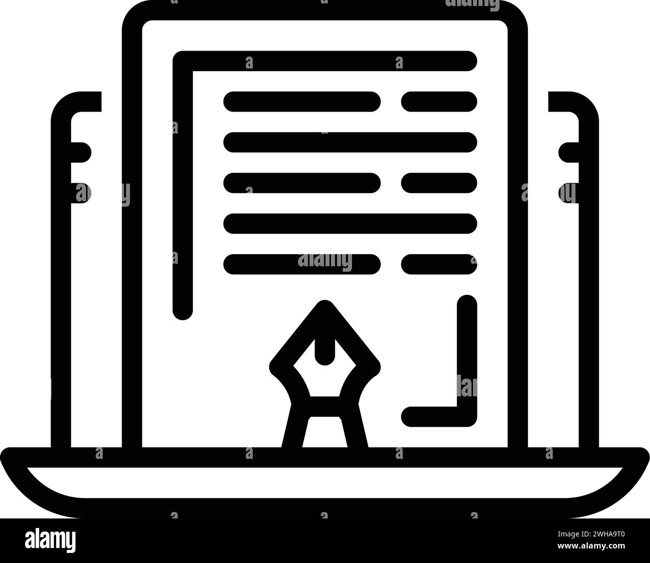 Icon for editorial Stock Vector Image & Art - Alamy