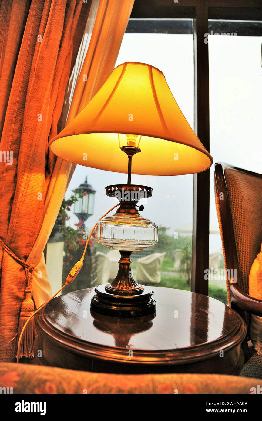 Lobby Lounge Lamp, Elgin Mount Pandim Hotel, Pemayangtse, Pelling ...