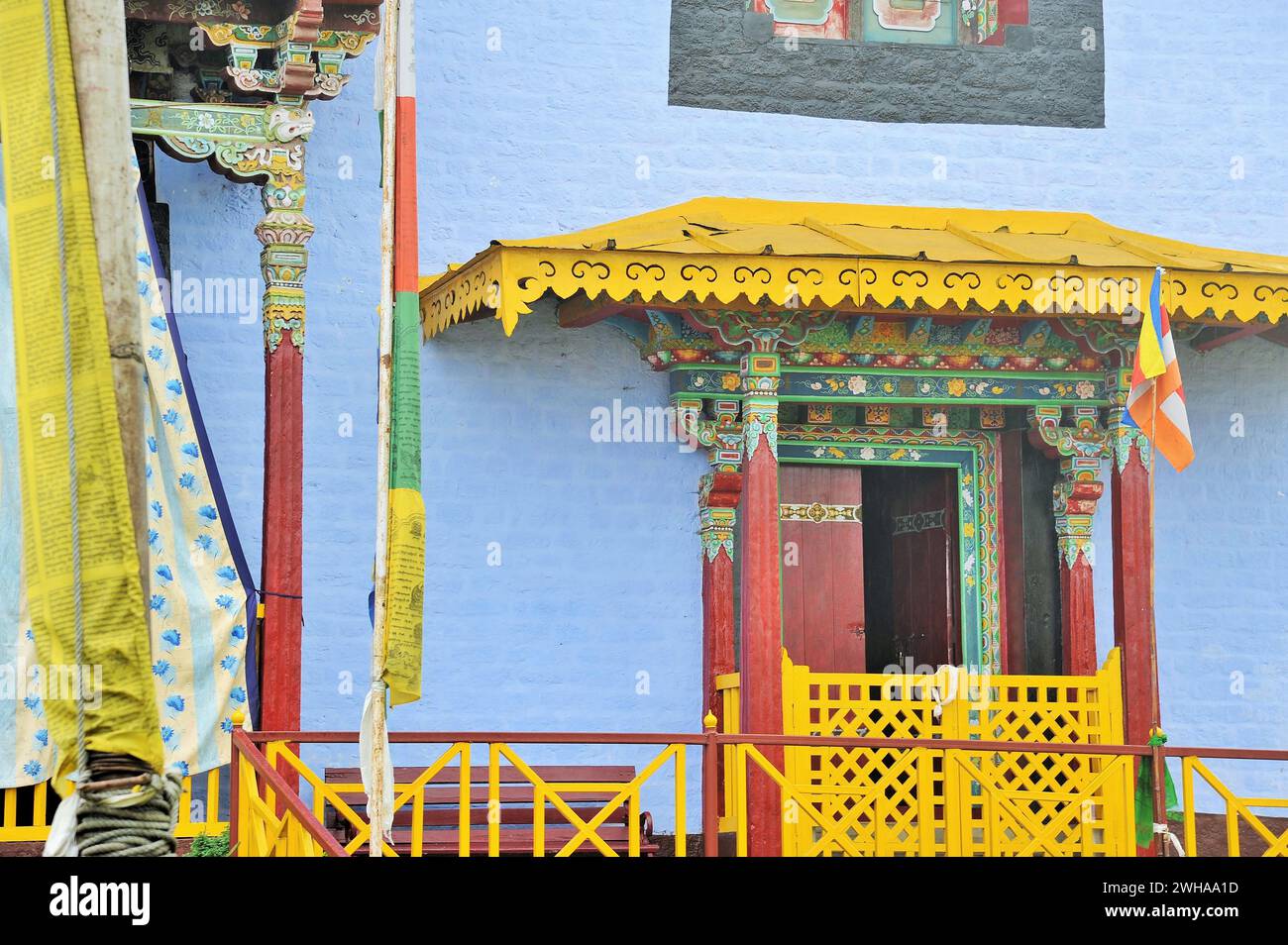Door, Pemayangtsi Buddhist Monastery, Pemayangtse, Pelling, Sikkim ...