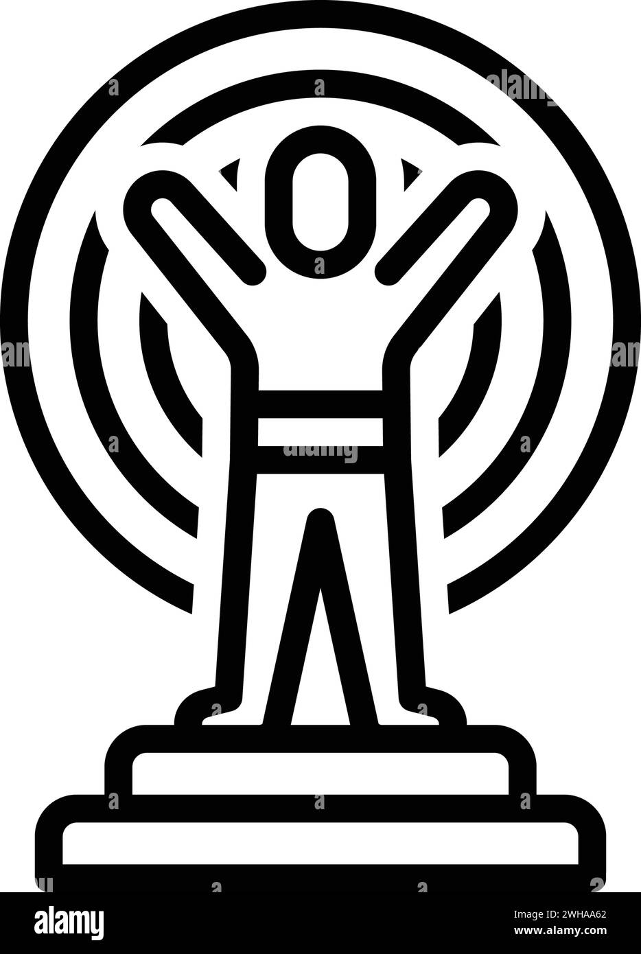 Icon reach achievement Stock Vector Images - Alamy