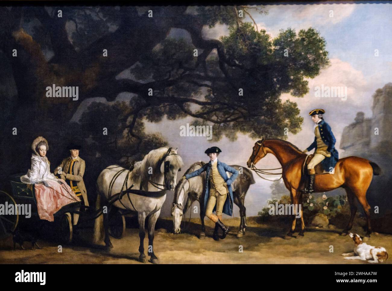 George Stubbs, The Milbanke and Melbourne Families, about 1769, oil on ...