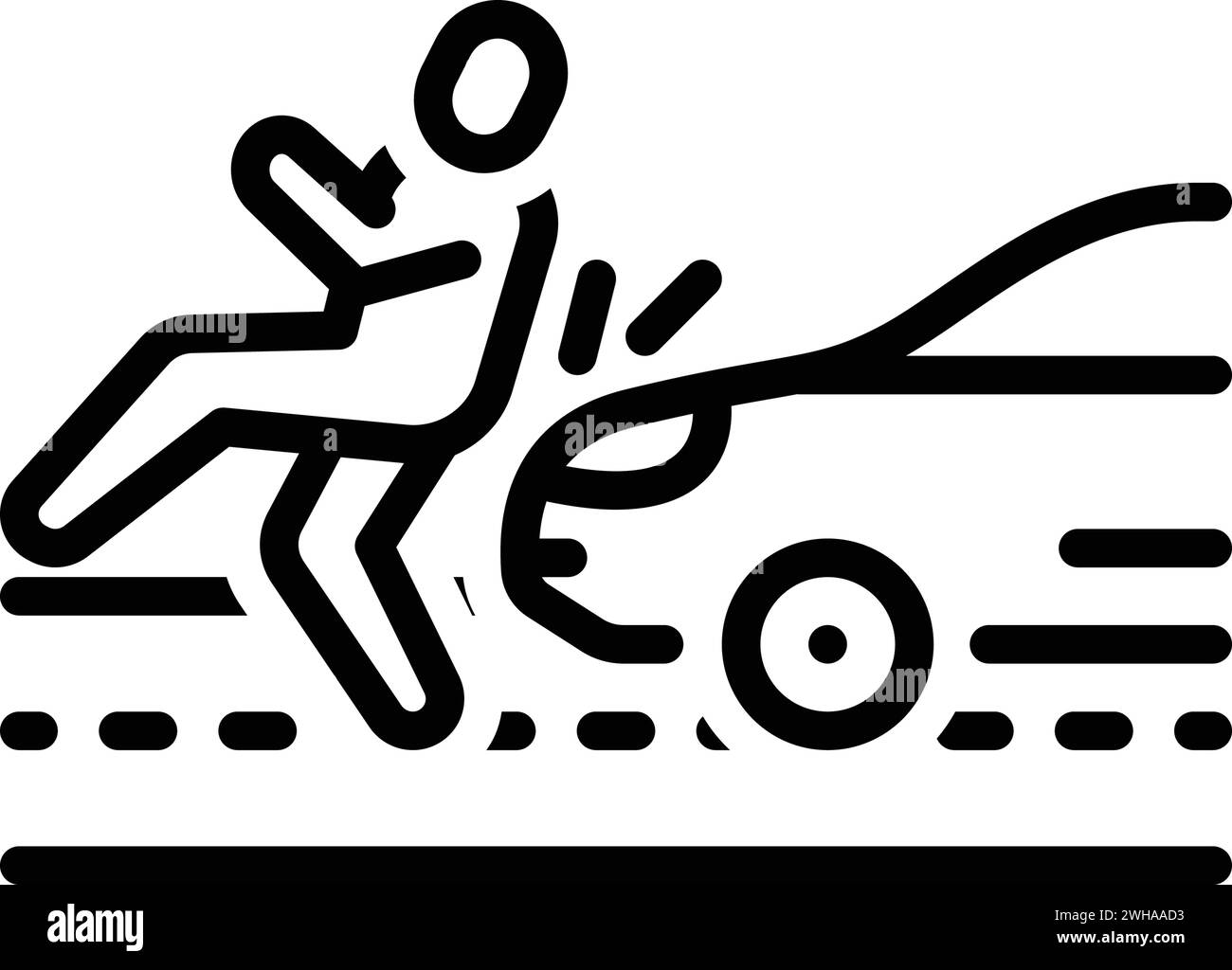 Icon for hit, accident Stock Vector Image & Art - Alamy