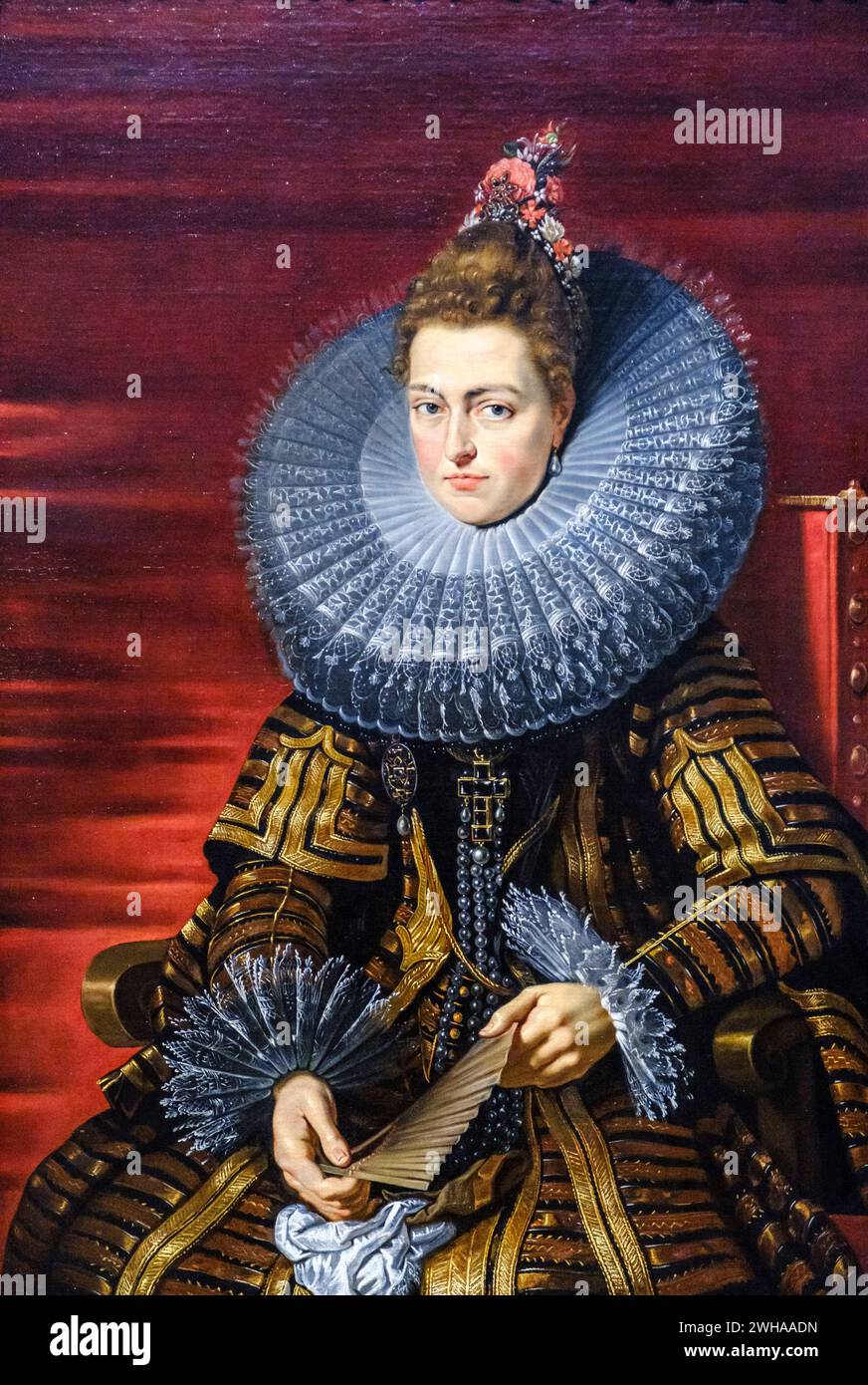 Portrait of the Infanta Isabel, Studio of Peter Paul Rubens, 1615, oil ...