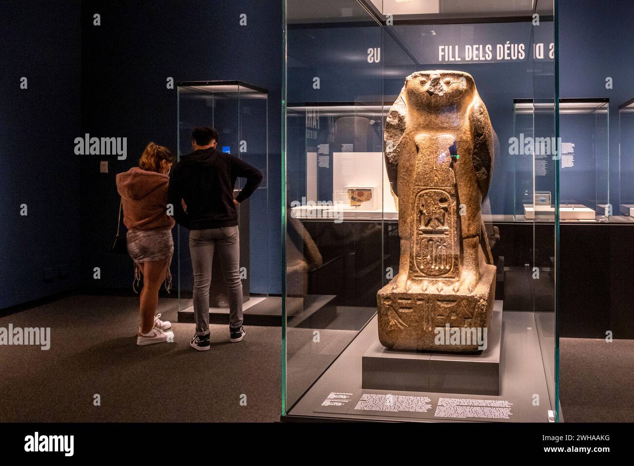 statue of the god Re-Horakhty, granite, Dynasty XIX, reign of Rameses ...