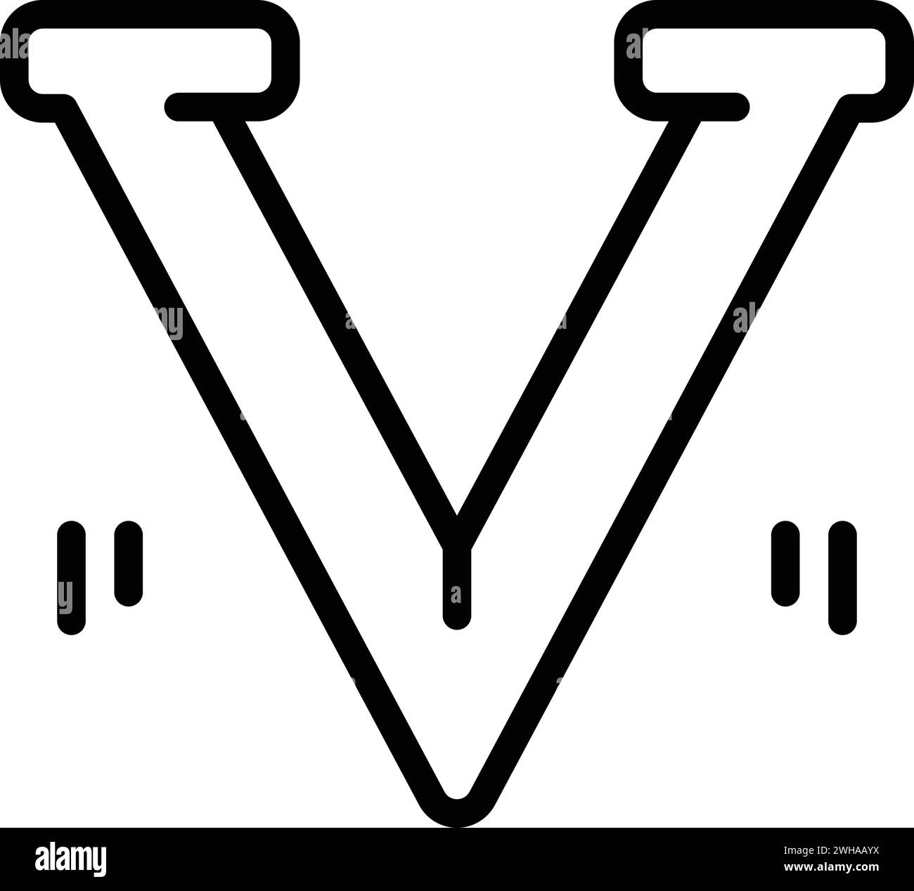 Letter v uppercase Black and White Stock Photos & Images - Alamy