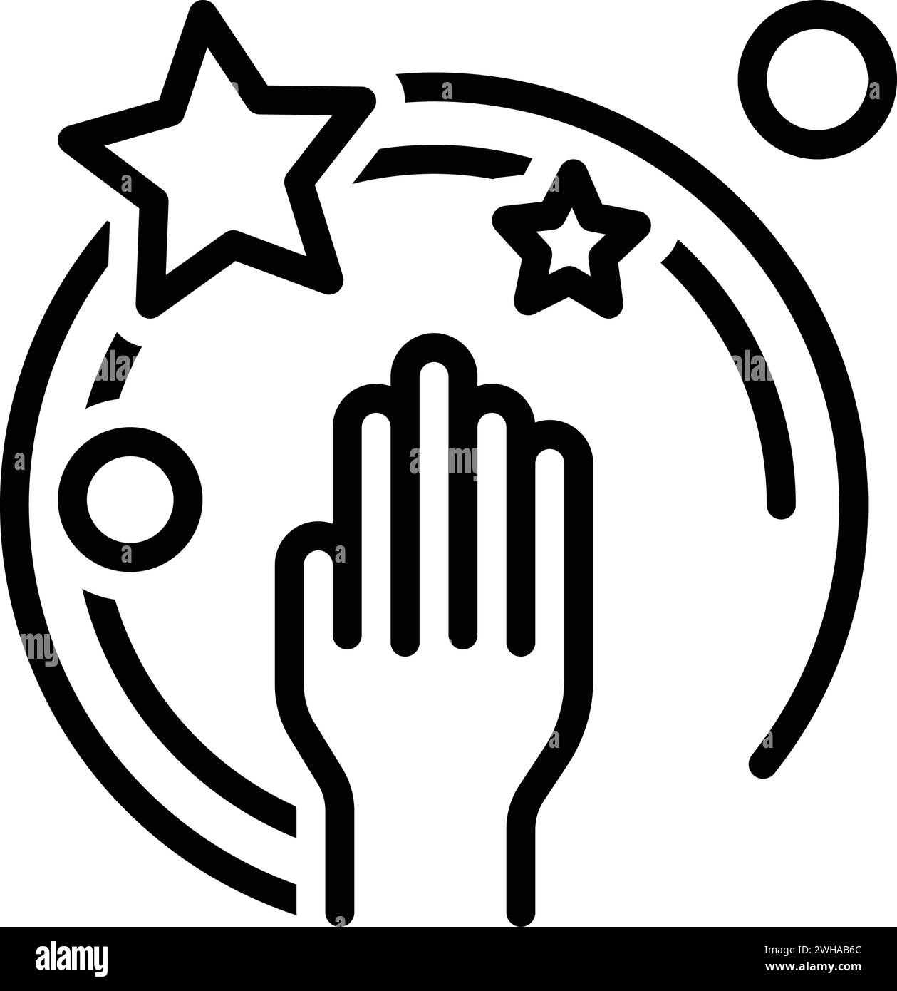 Reach for the star Black and White Stock Photos & Images - Alamy