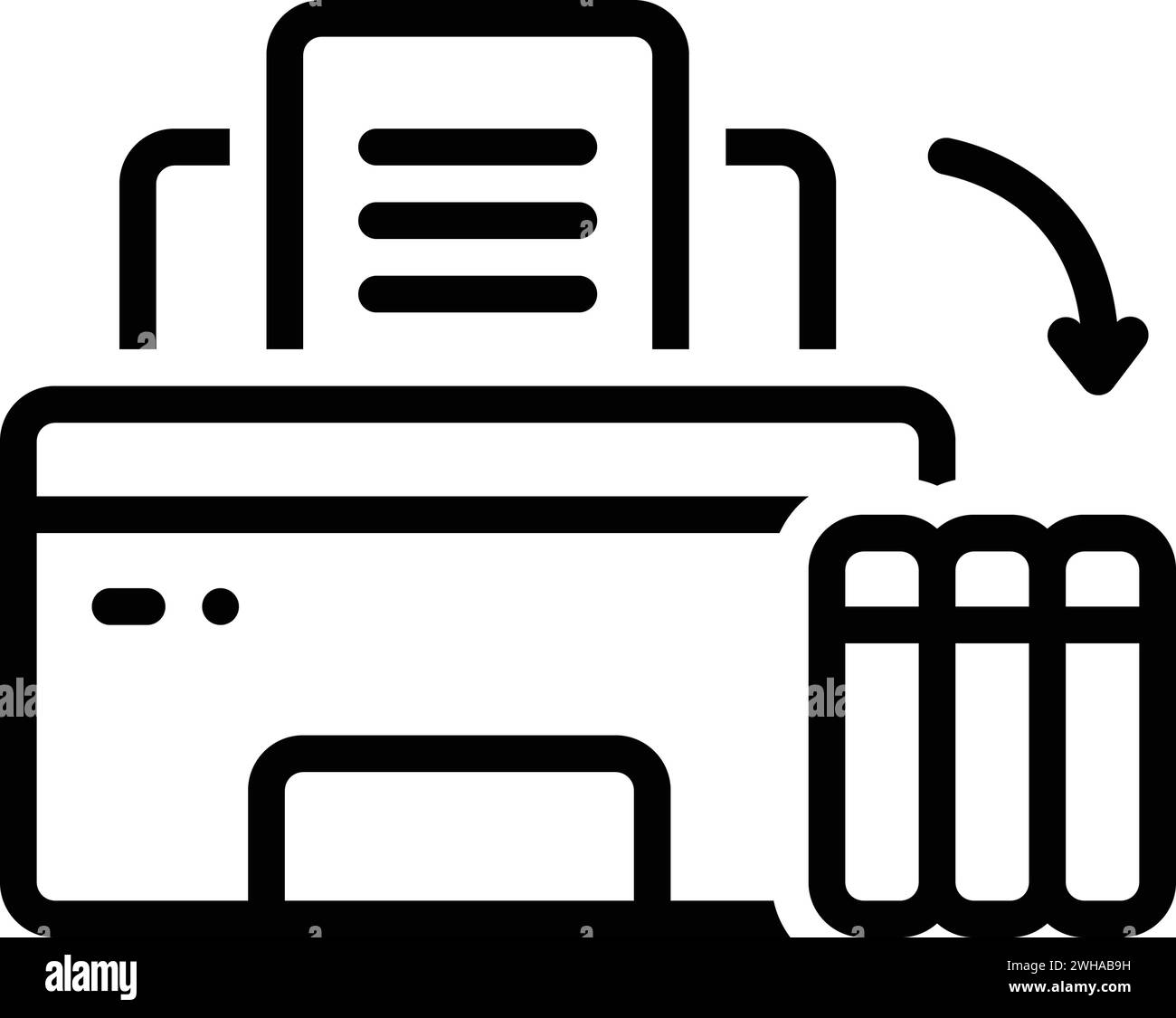 Icon for inkjet,printer Stock Vector Image & Art - Alamy