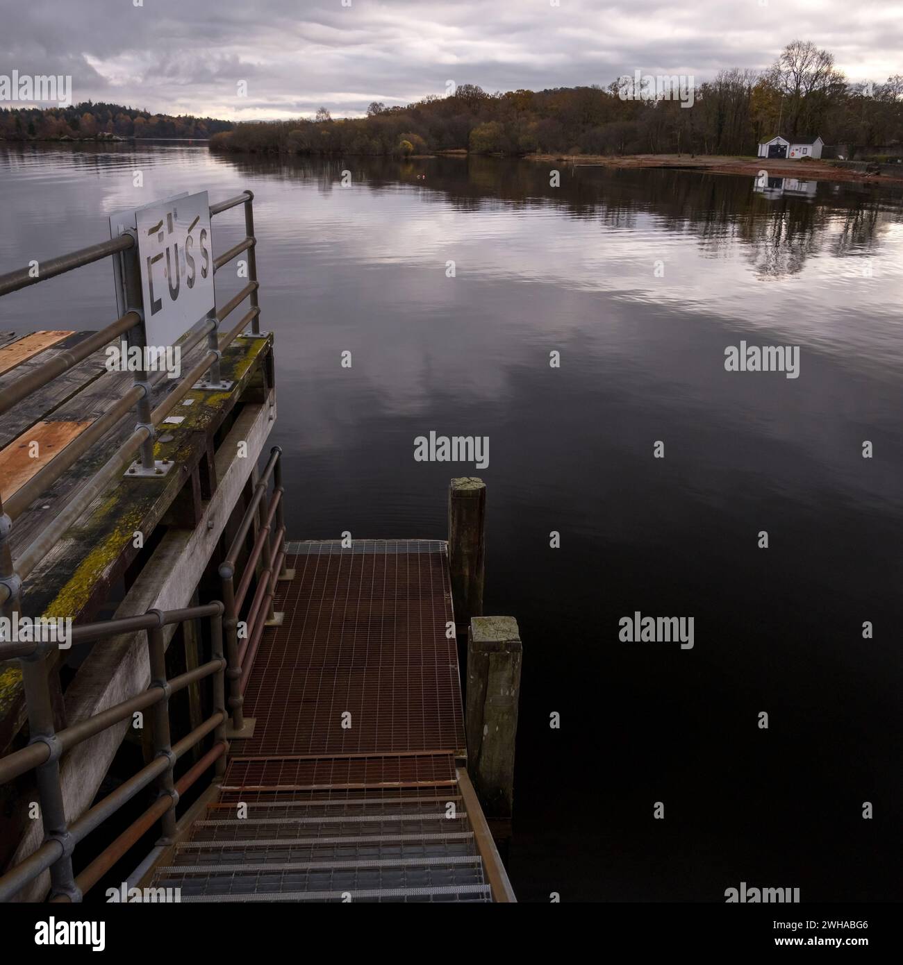 Steps to Loch Lomond at Luss, Scotland Stock Photo - Alamy