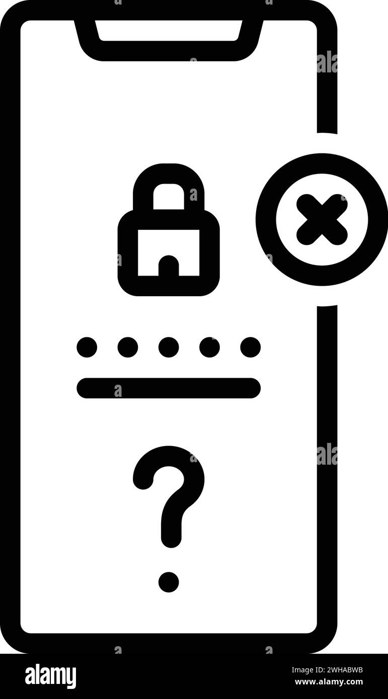 Forgot the password Stock Vector Images - Alamy