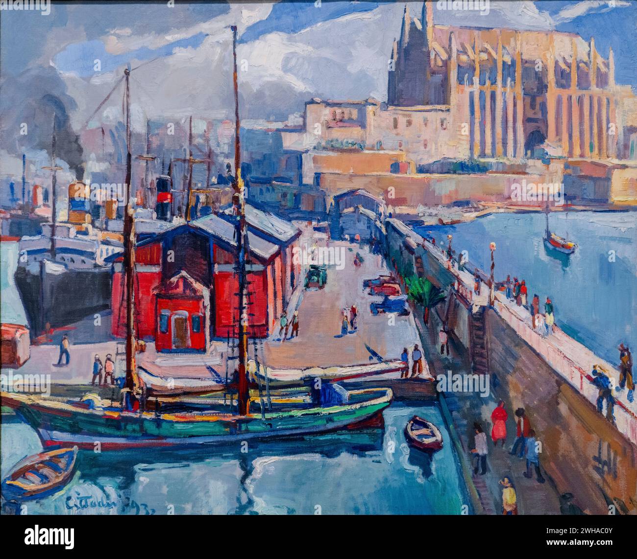 Tito Cittadini, Moll de Palma, 1932, oil on canvas, krekovic museum ...