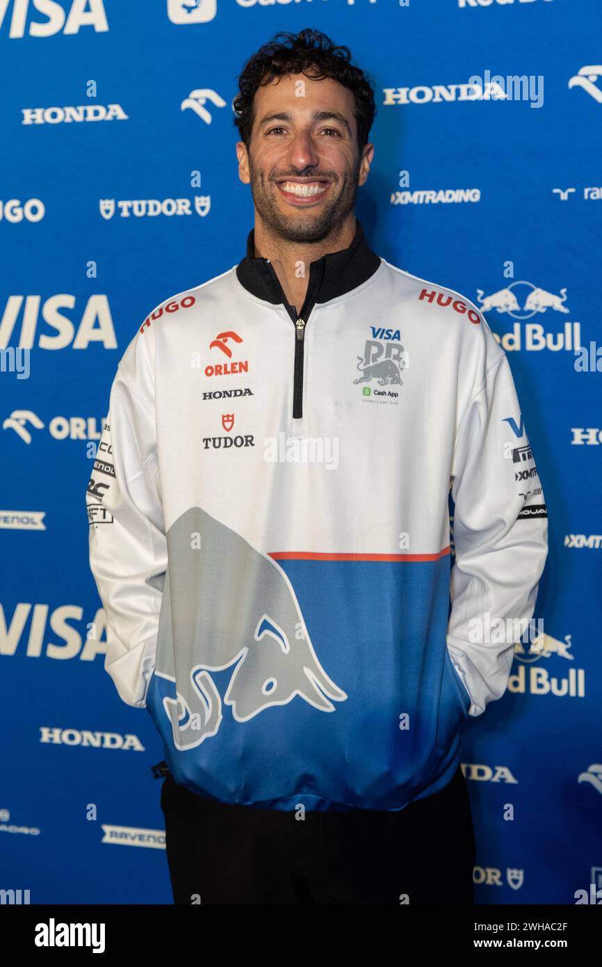 Las Vegas, USA. 08th Feb, 2024. Daniel Ricciardo, F1 driver for RB ...