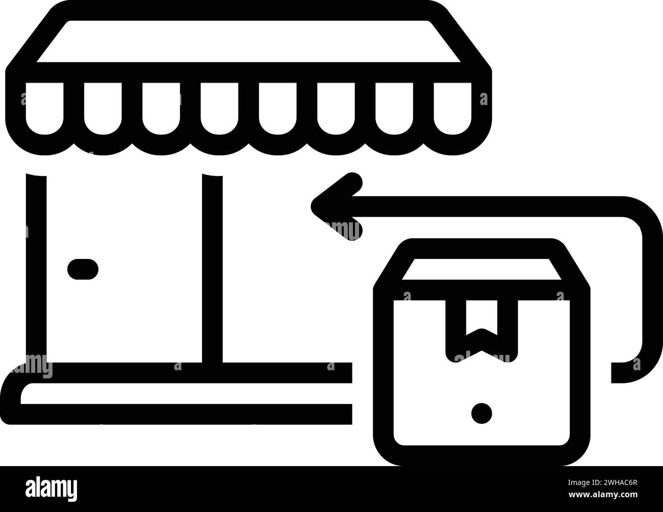 Store return box icon Cut Out Stock Images & Pictures - Alamy