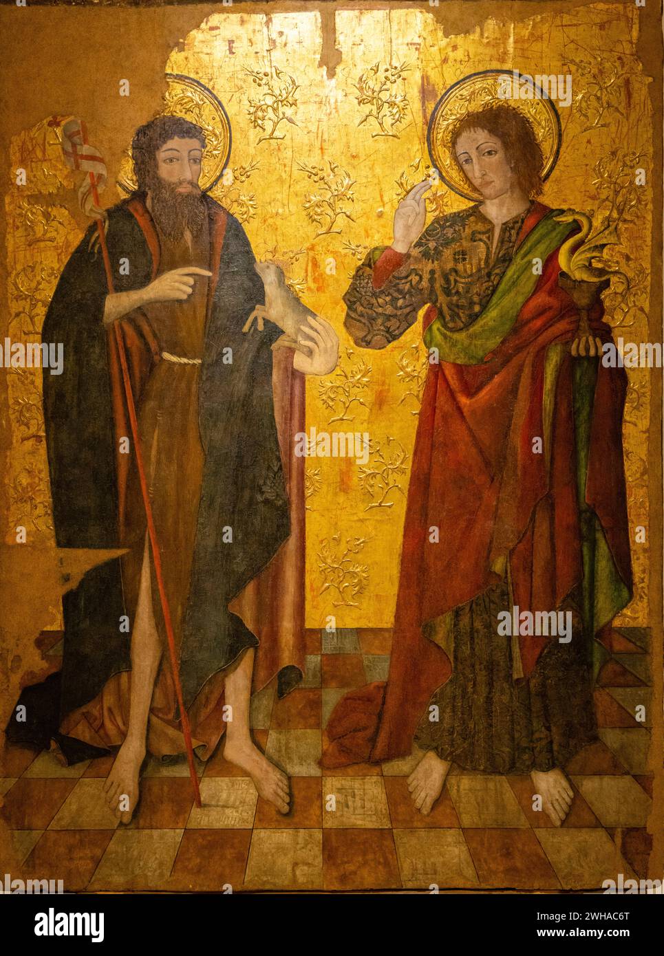 the holy Johns, Rafel Moger, 1450, tempera on panel, church of Nuestra ...