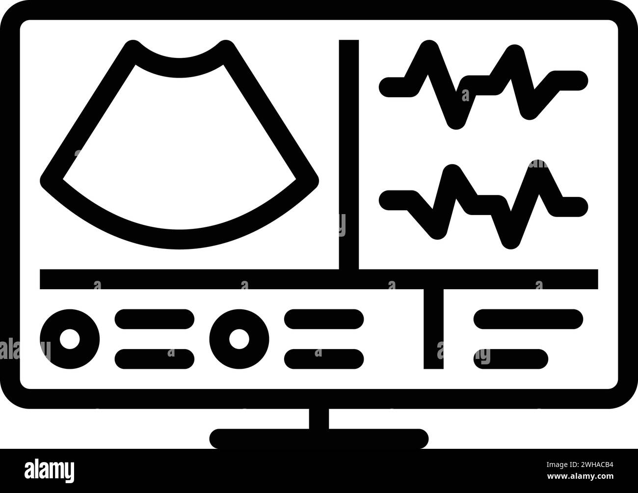 Icon for diagnostic,ultrasonic Stock Vector Image & Art - Alamy