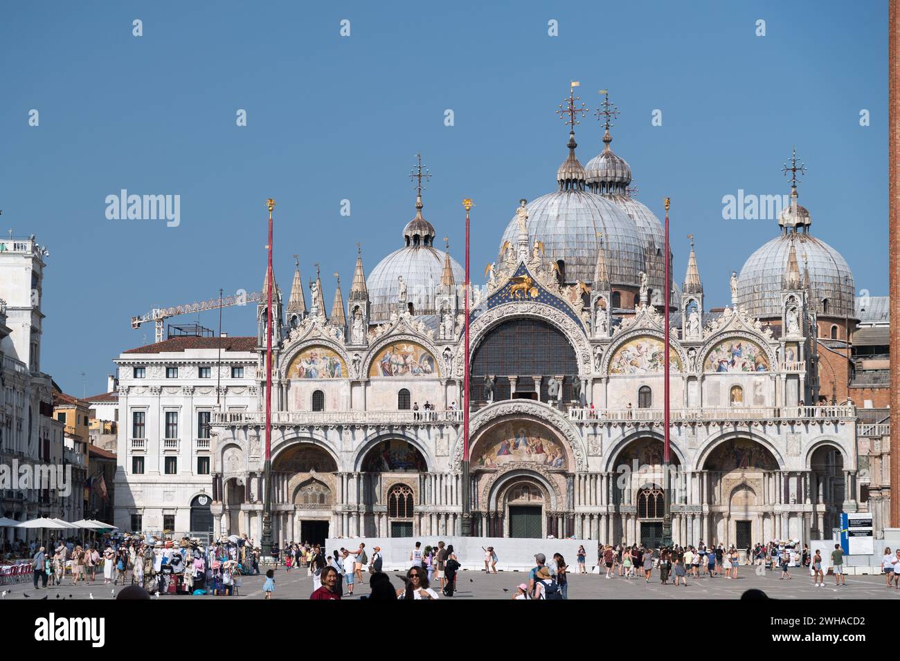 Middle-Byzantine, Romanesque and Gothic main facade of Basilica ...