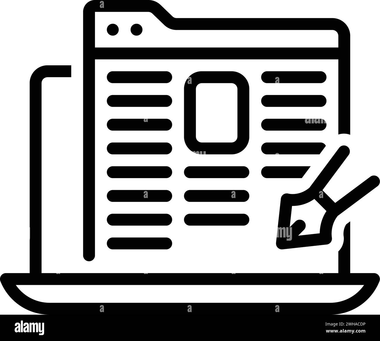 Icon for columnists,writer Stock Vector Image & Art - Alamy