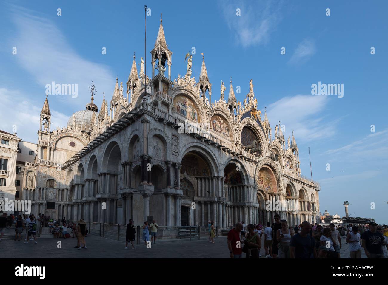 Middle-Byzantine, Romanesque and Gothic main facade of Basilica ...