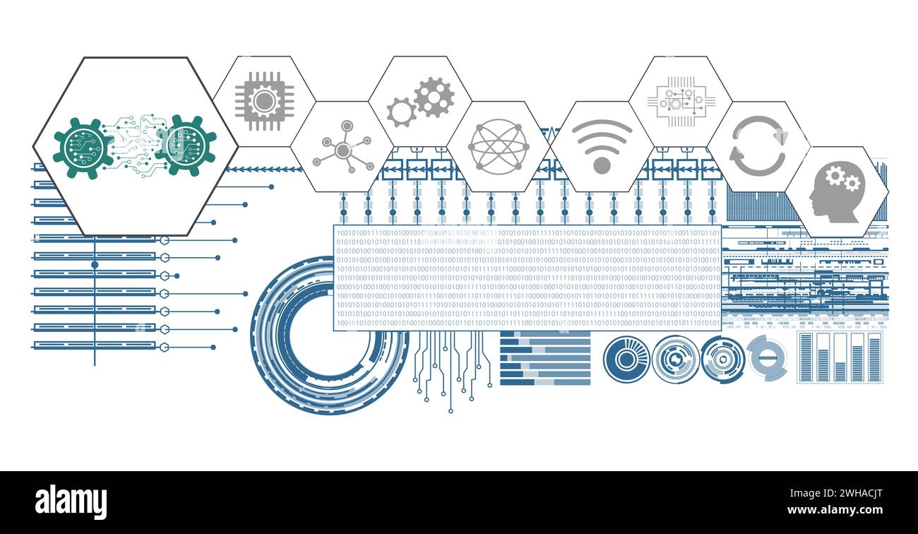 Robotic process automation digital technology Cut Out Stock Images ...
