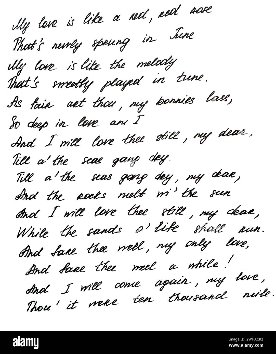 Unreadable handwriting hi-res stock photography and images - Alamy