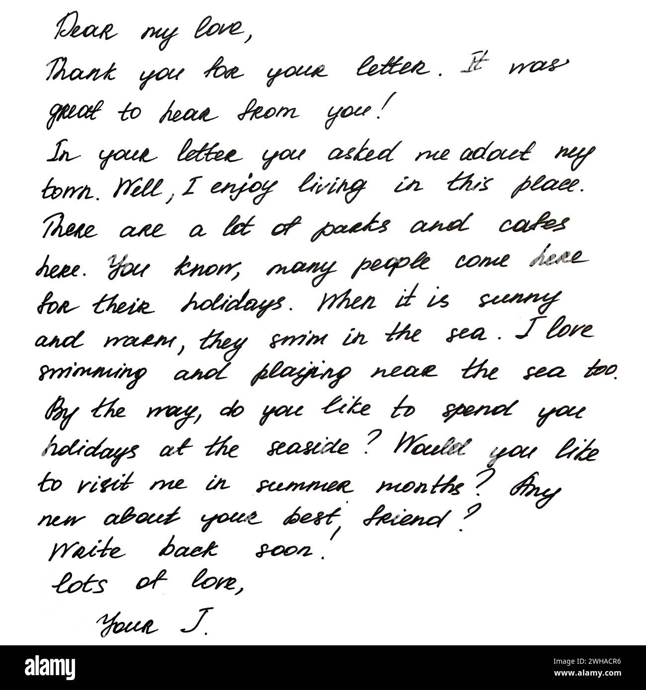 Unreadable handwriting hi-res stock photography and images - Alamy