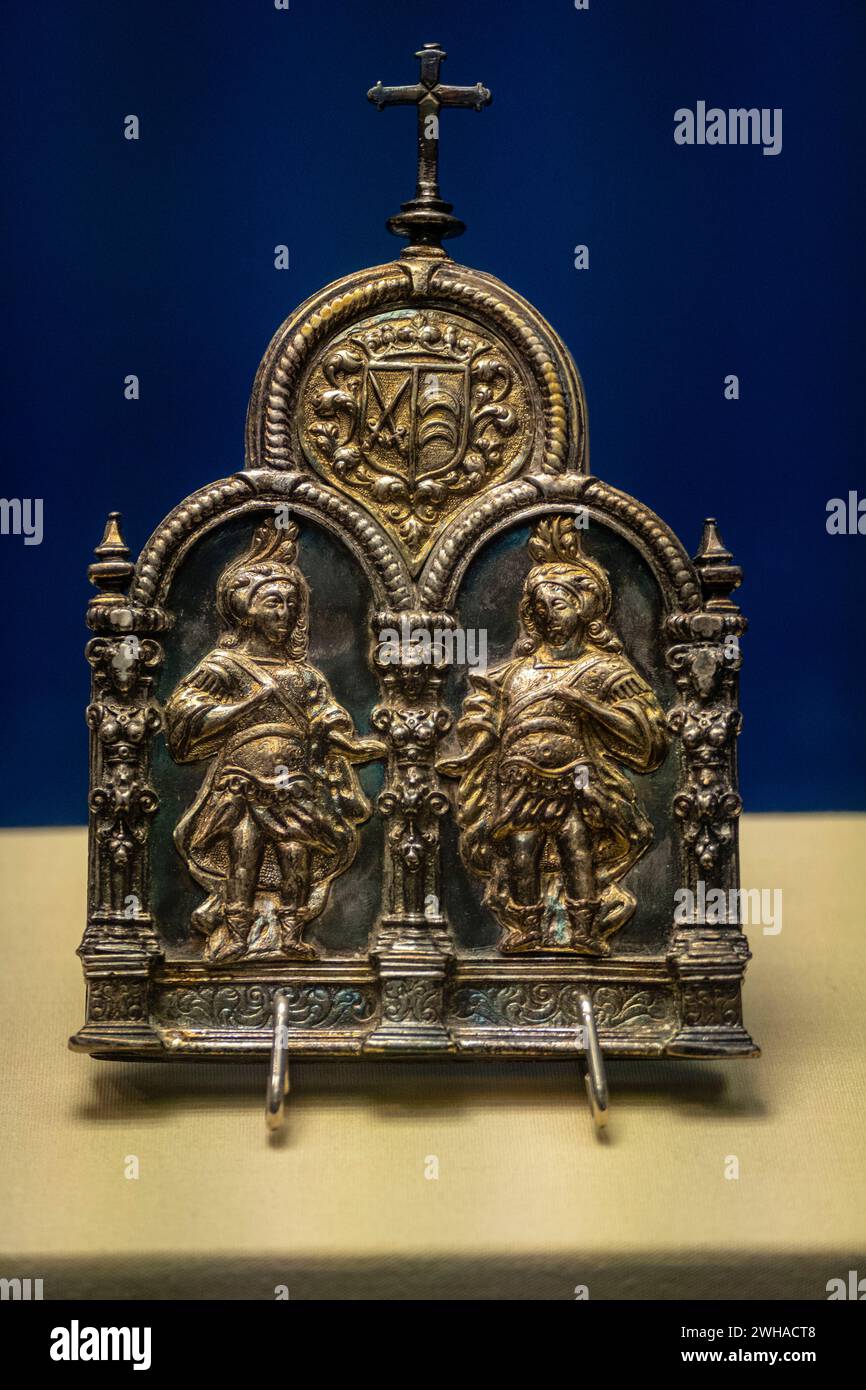 Portapaz de los mártires San Emeterio y San Celedonio, 1716, Museo de ...