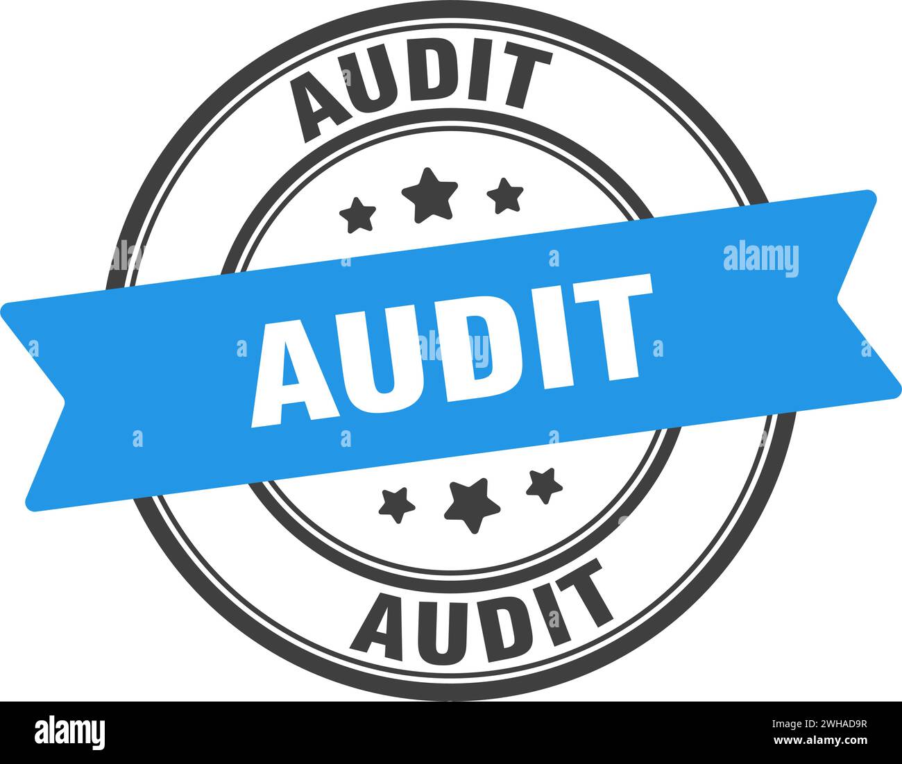 audit stamp. audit round sign. label on transparent background Stock ...
