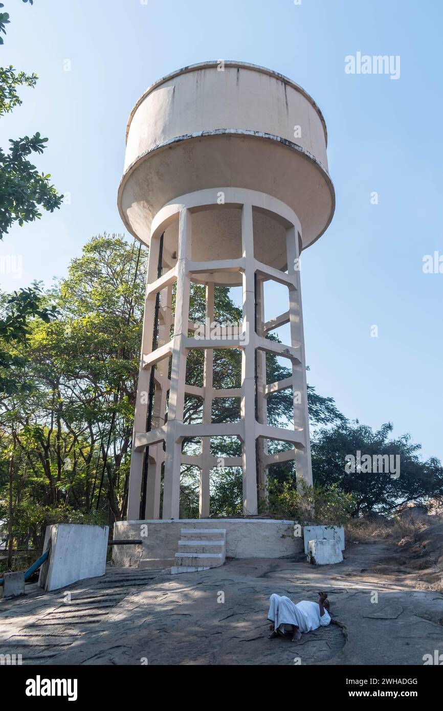 Shravanabelagola, Karnataka, India - January 11 2023: An elderly man ...