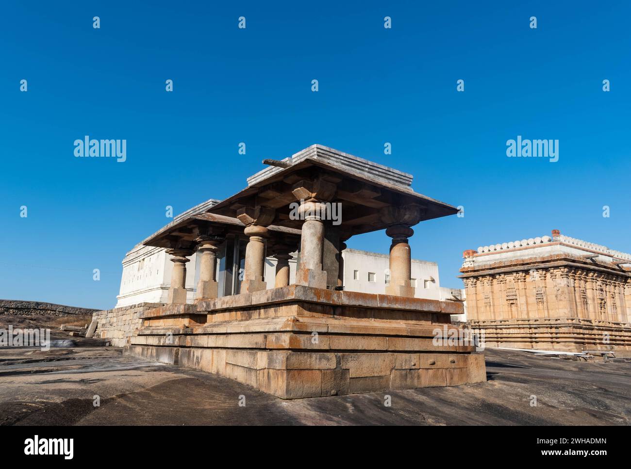 Shravanabelagola, Karnataka, India - January 11 2023: The Chandragupta ...