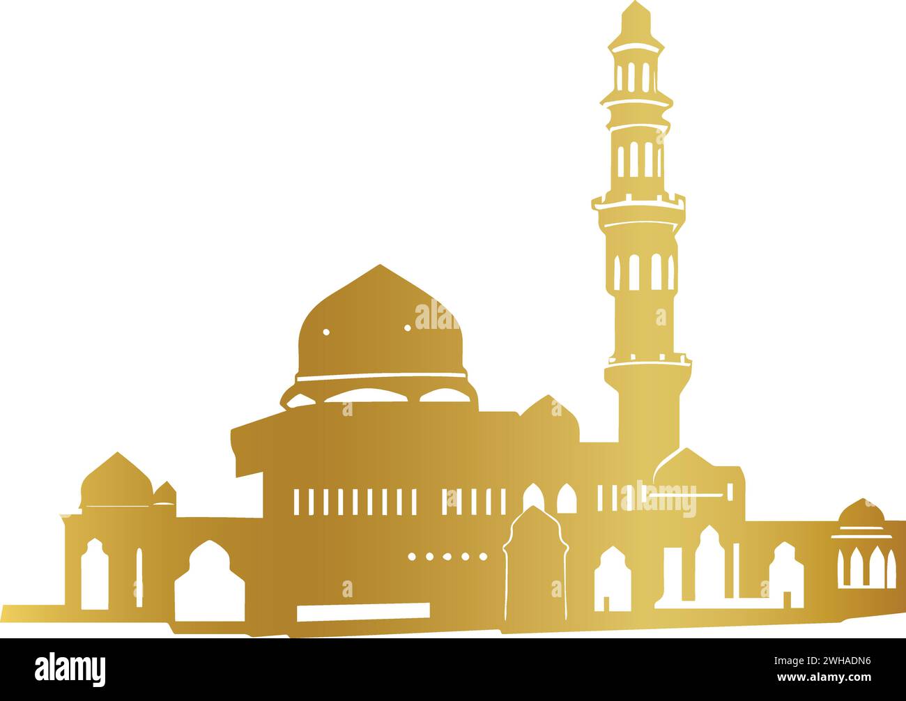 golden mosque vector, gold mosque icon Stock Vector Image & Art - Alamy