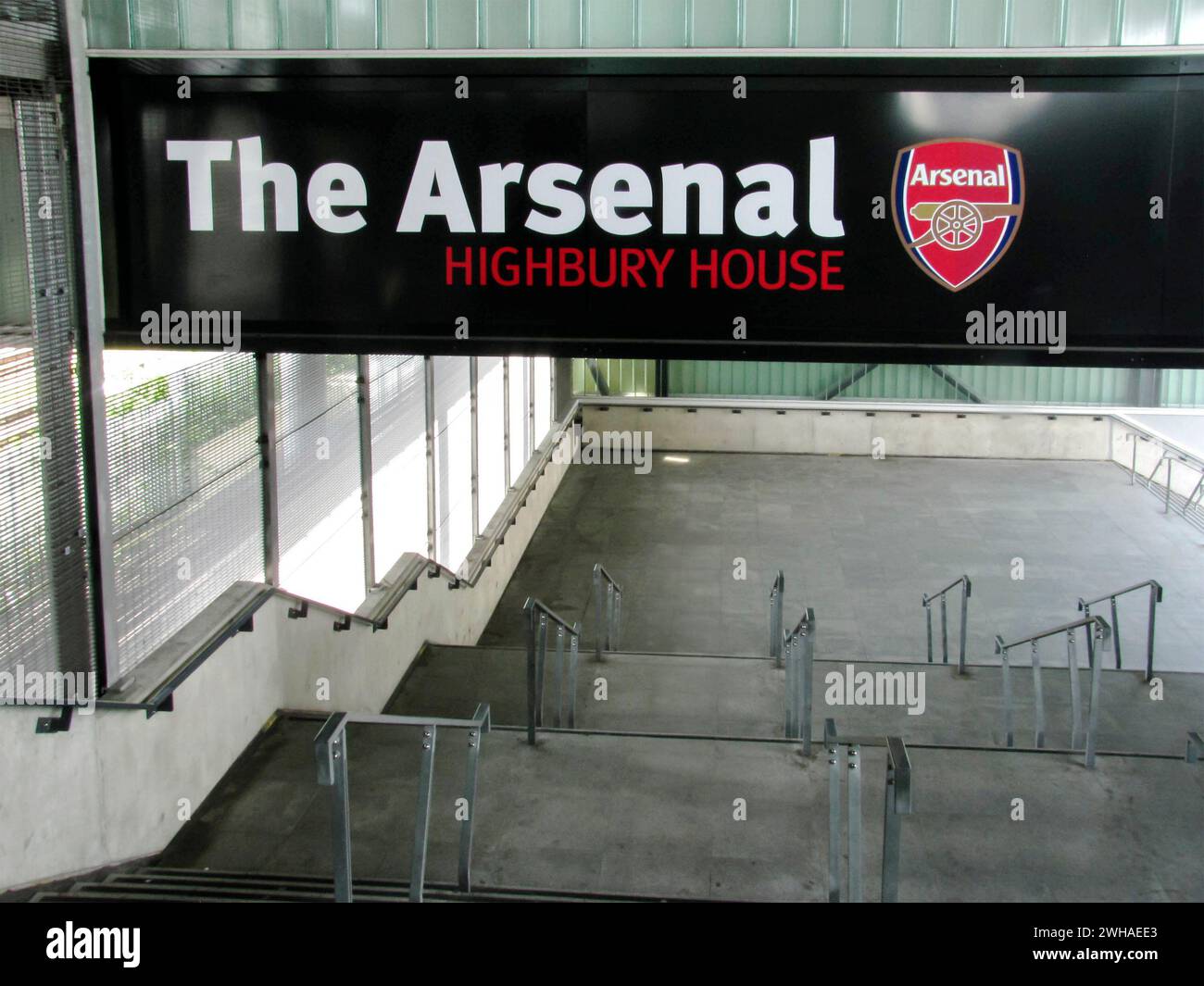 Arsenal FC Emirates Stadium Highbury House North Bank entrance stairs ...