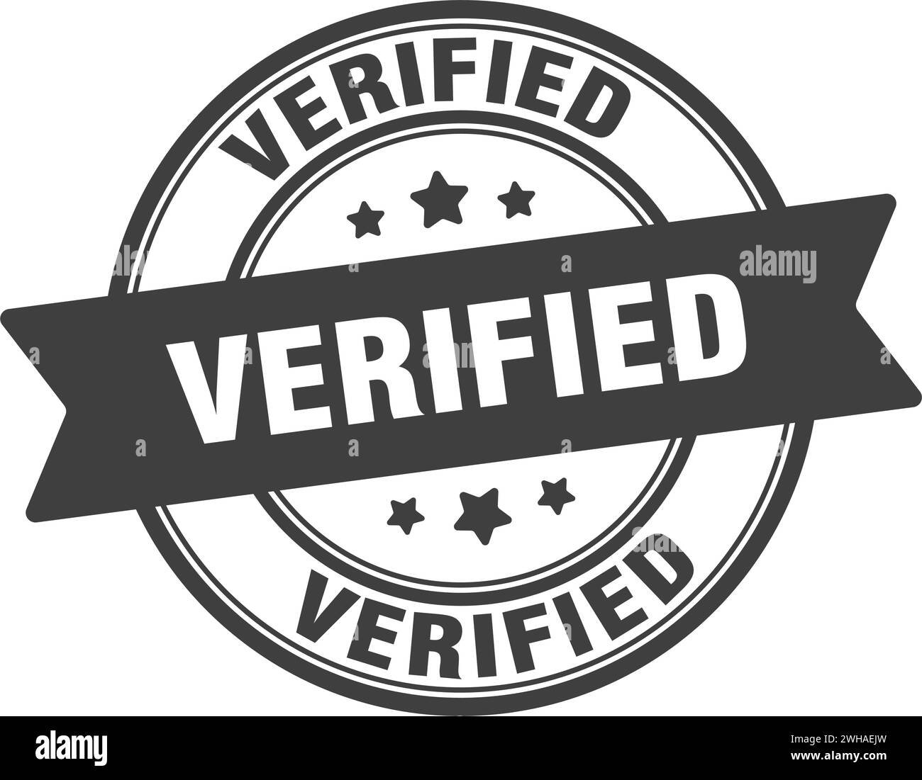 verified stamp. verified round sign. label on transparent background ...