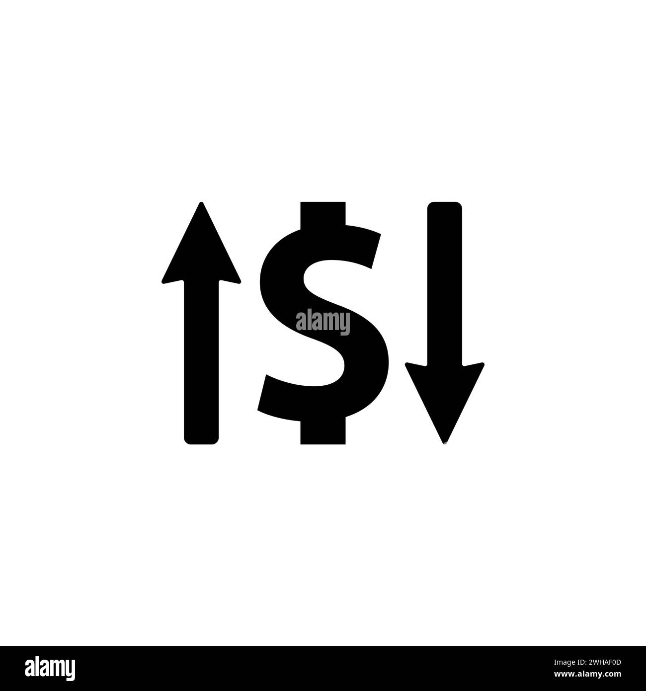 Currency Exchange flat vector icon. Simple solid symbol isolated on ...