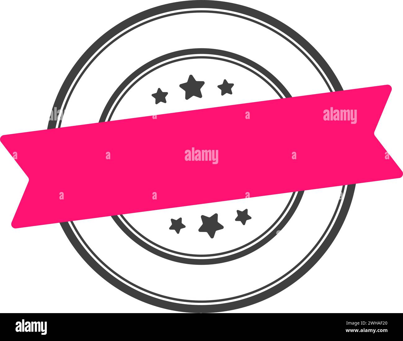 blank stamp. blank round sign. label on transparent background Stock ...