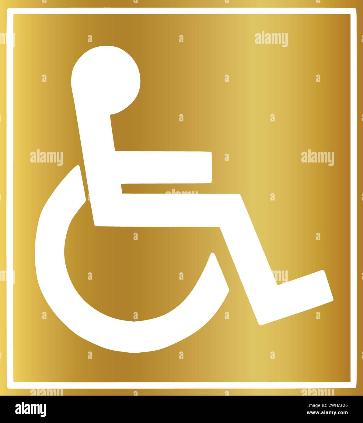 golden handicap parking symbol Stock Vector Image & Art - Alamy