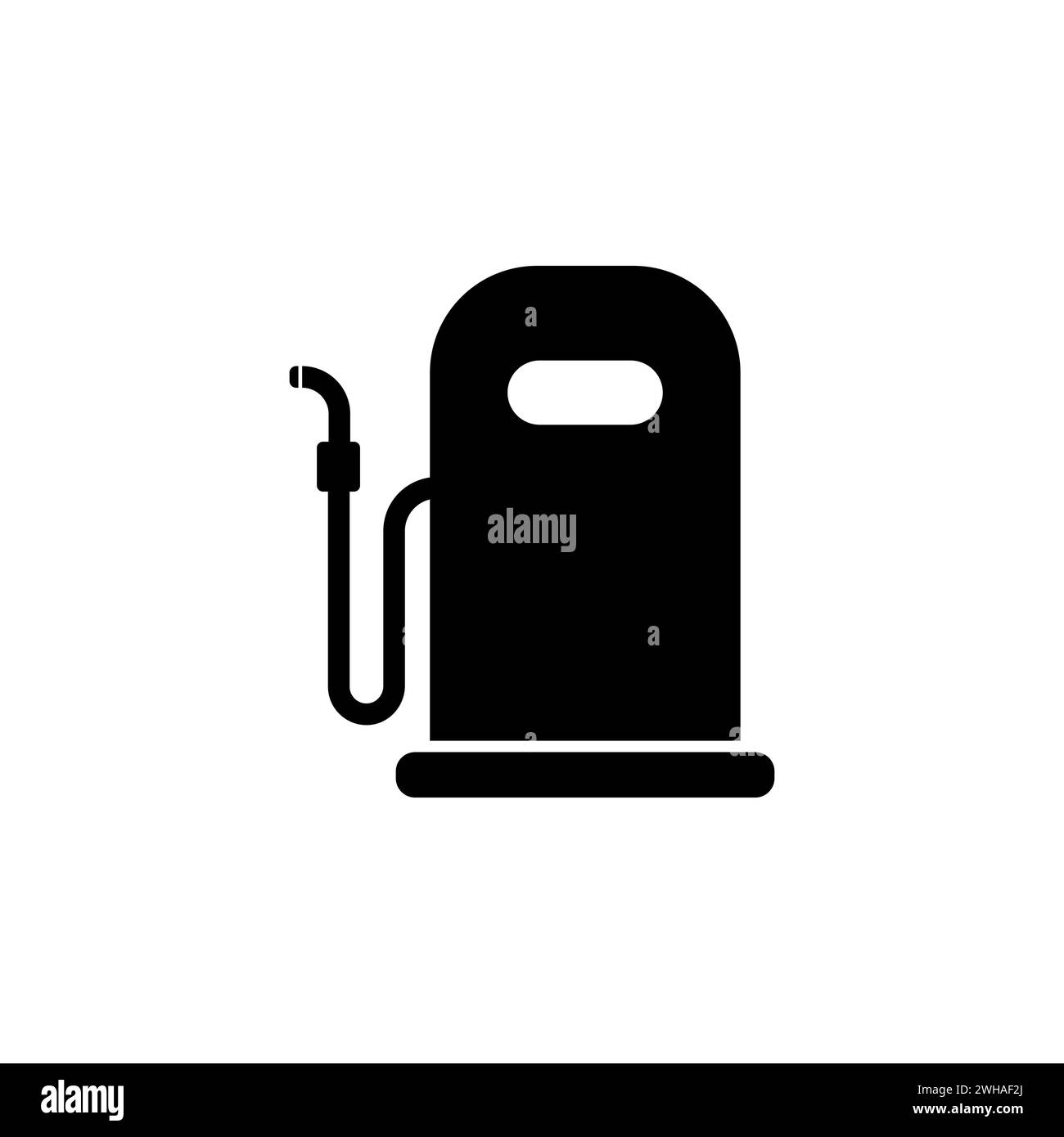 Refueling Column flat vector icon. Simple solid symbol isolated on ...