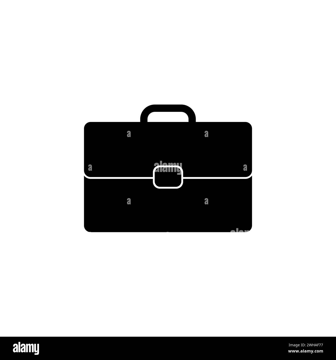 Briefcase flat vector icon. Simple solid symbol isolated on white background Stock Vector Image ...