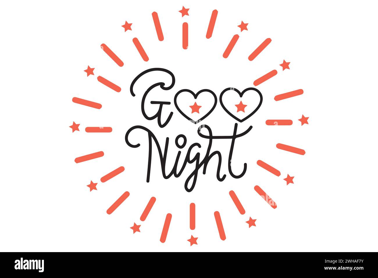 Good night design Stock Vector Images - Alamy