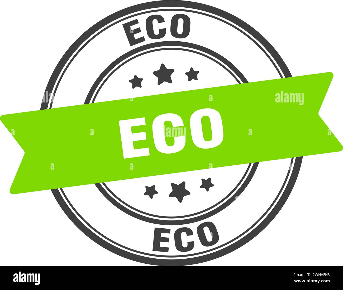 eco stamp. eco round sign. label on transparent background Stock Vector ...