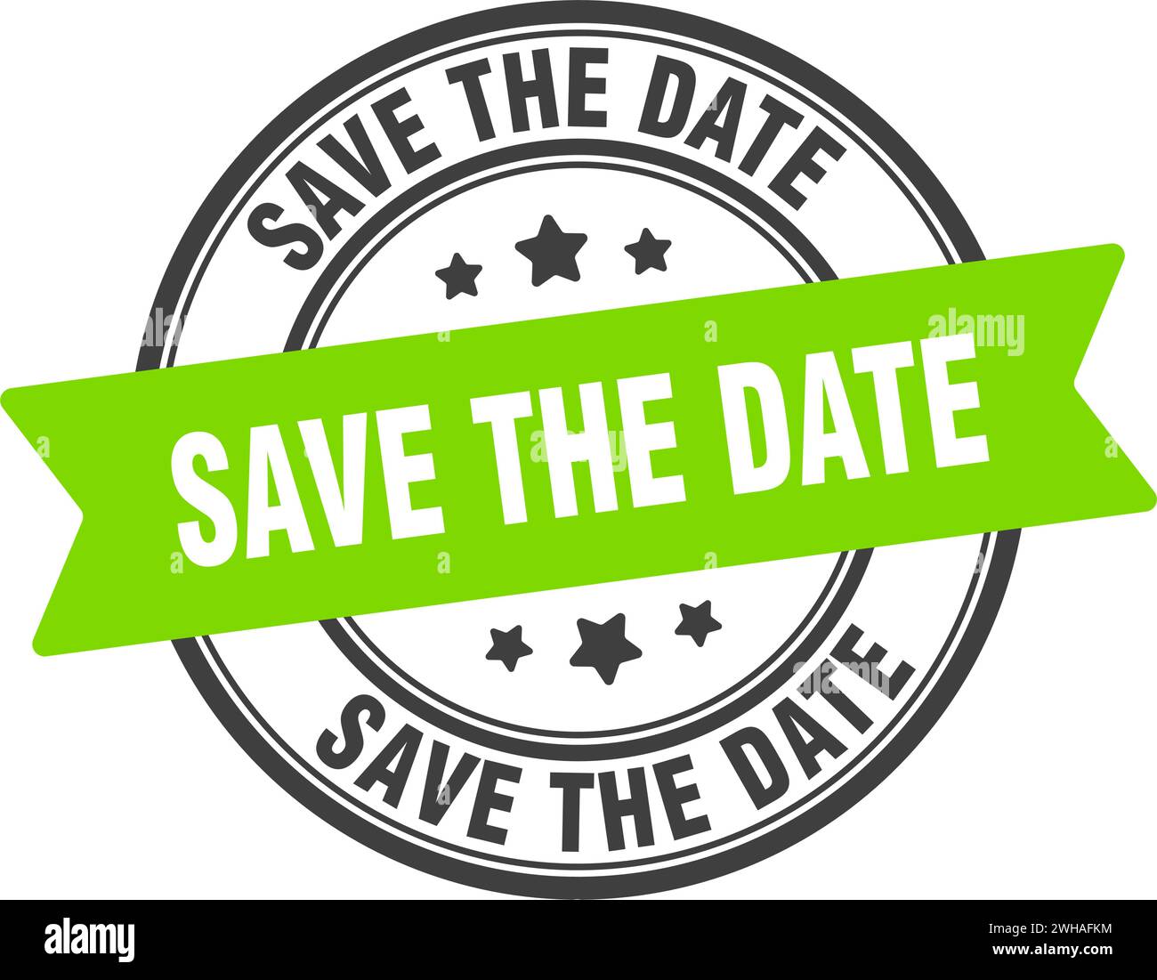 save the date stamp. save the date round sign. label on transparent ...