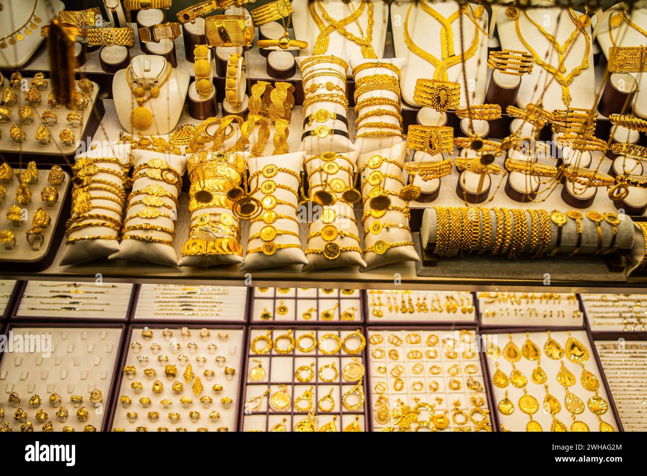 Discover the opulence of Turkish culture with lots of gold jewellery, a ...