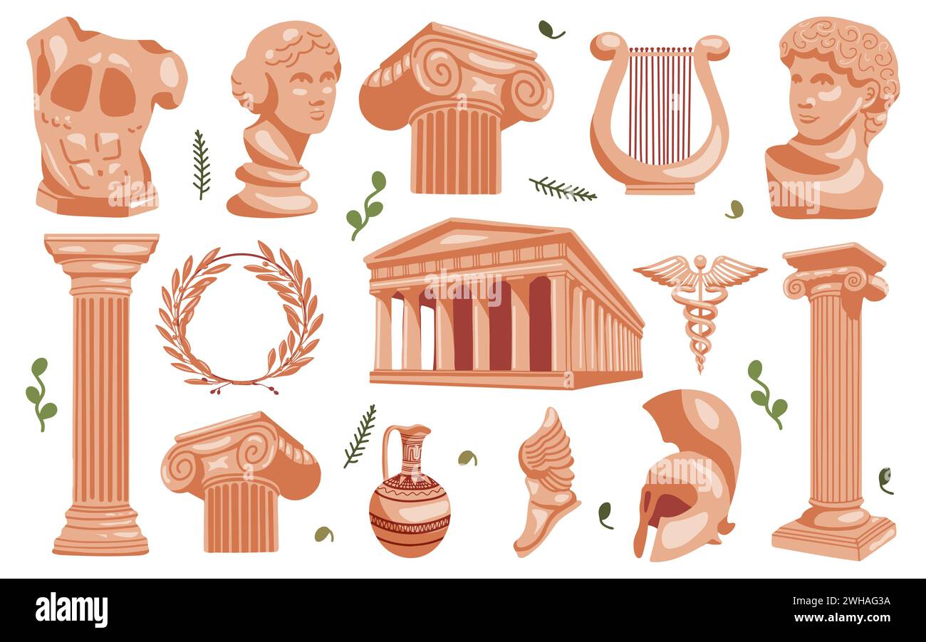 Antique set with elements from Ancient Greece Stock Vector Image & Art ...
