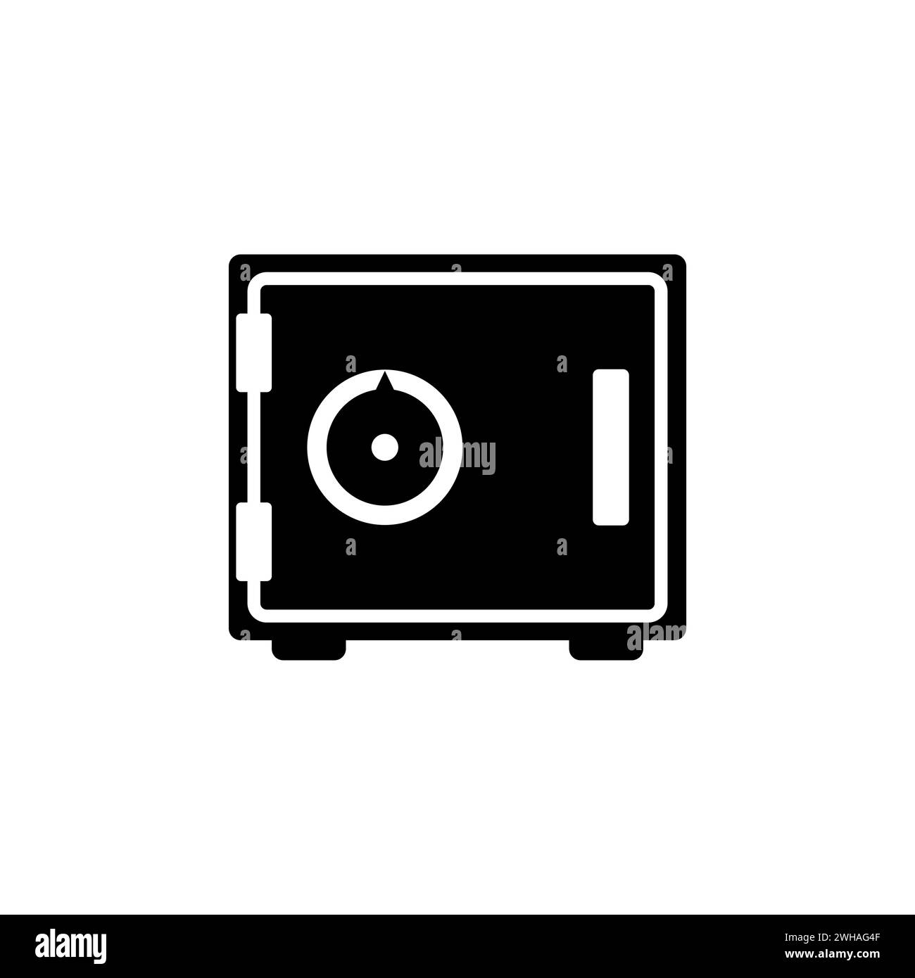 Armored Safe flat vector icon. Simple solid symbol isolated on white ...