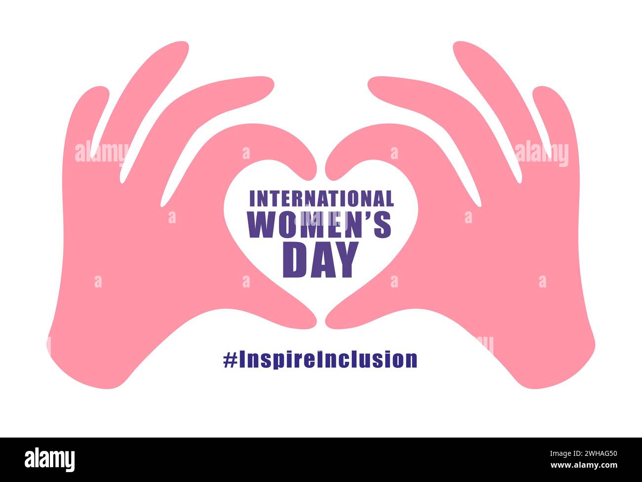 International womens day concept poster. Inspire Inclusion woman ...