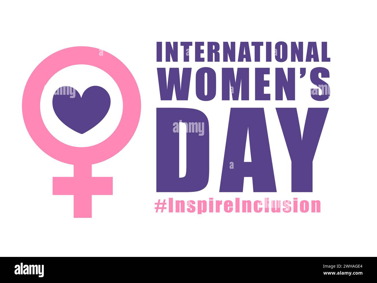 International womens day concept poster. Inspire Inclusion woman ...